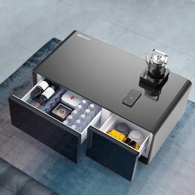 China Smart Touch Screen Side Table Compact Refrigerator Dining Table for Luxury Furniture for sale