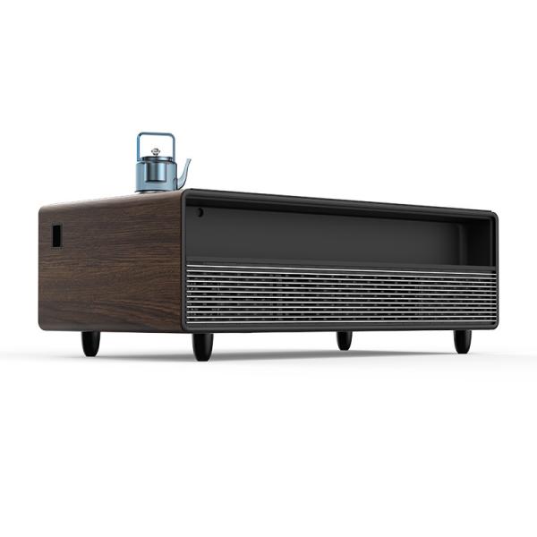 Extendable Coffee Table with 2 Fridge Drawers USB Charging Ports and Built-in Speaker