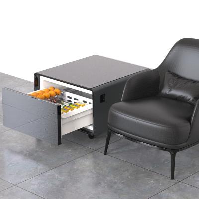 Cina Consumo di energia 0,32KWh/24h Smart Coffee Table con touch screen e frigorifero in vendita