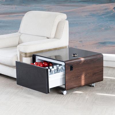 Cina Consumo di energia 0,32KWh/24h Smart Coffee Table con touch screen e frigorifero in vendita