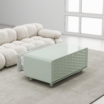 China Mini Refrigerador Centro Mesa de café de luxo vidro temperado para sala de estar e garagem à venda