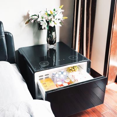 China Wireless Charging Home Coffee Table 65L Modell mit Kühlschrank und tragbarem Smart Speaker zu verkaufen