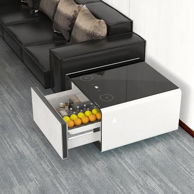China Home Living Room Multi-functional Coffee Table with Wireless Charging and App-Controlled for sale