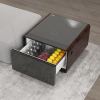 China Modern Coffee Table with Refrigerator Mini Fridge Bar Wireless Charging Speaker Side Table for sale