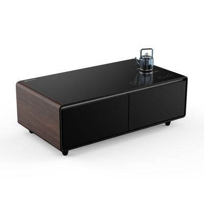China Living Room Furniture Coffee Table with Kettle Digital Display and Mini Refrigerator for sale