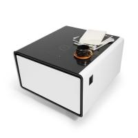 China 65L Capacity Smart Coffee Table Refrigerator with Wireless Charging and Concise Design for sale