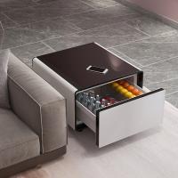 China 65L Capacity Smart Coffee Table Refrigerator with Wireless Charging and Concise Design for sale