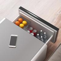 China 65L Capacity Smart Coffee Table Refrigerator with Wireless Charging and Concise Design for sale