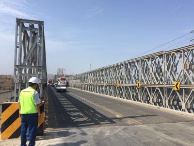 China Galvanized Steel bailey bridge ,ZB200 ,Double Lane,ASTM Standard for sale