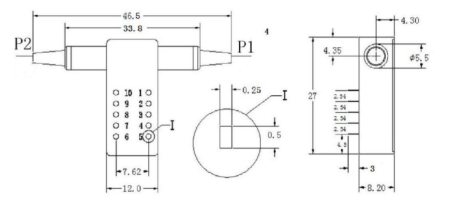 1x1 Opto Mechanical Optical Switches ON / OFF Mini Fiber Optic device