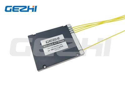 China Módulo del casete de la fibra CWDM MUX de 4CH 1270~1610nm con el adaptador del LC UPC en venta