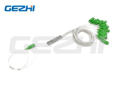 China PON FTTH Network Fiber Optic Mini PLC Splitter 1*16 With SC APC Connector for sale