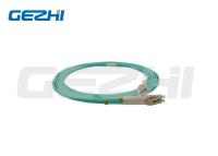 China 3.0mm Simplex Fiber Optic Patch Cord OM3 LC LC Aqua 1m Multimode for sale