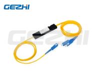 China Single Mode 1x2 SC/UPC Fiber Optic Splitter for CATV and FTTX Systems for sale