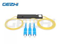 China Single Mode 1x2 SC/UPC Fiber Optic Splitter for CATV and FTTX Systems for sale