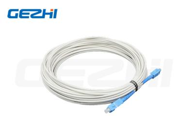 China SC APC Singlemode Simplex Fiber Optic Armord Patchcord for sale