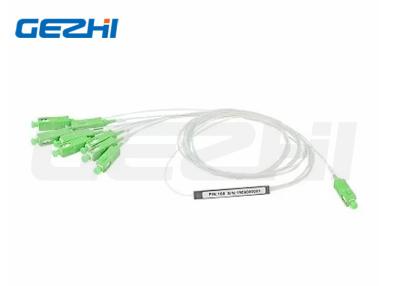China 1x8 10.3dB loss SC/APC G657A1 Steel Type Fiber Optic PLC Splitter (60*7*4mm) in FTTx for sale