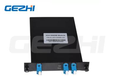 China 100GHz FTTX 1310nm 2CH Optical Mux Demux OADM DWDM Add Drop Module for sale