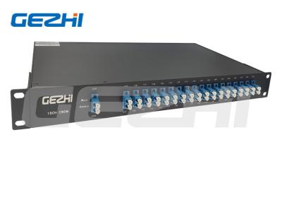 China 18CH CWDM Modul CWDM Mux Demux 16 Ch Dual Fiber Multiplexer 1U 19' Rack Mount zu verkaufen