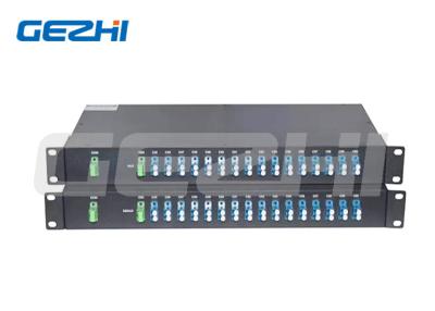 China 16 canais C21-C36 FMU de fibra dupla 1U montado em rack, porta de expansão LC/UPC DWDM Mux Demux à venda