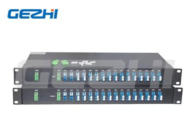 China 16 kanalen C21-C36 Dual Fiber FMU 1U Rack Mount, LC/UPC Expansion Port DWDM Mux Demux Te koop