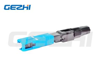 China Plastic Fiber Optic Cable Connectors, Pre Embedded SC/UPC Optical Fast Connector for sale