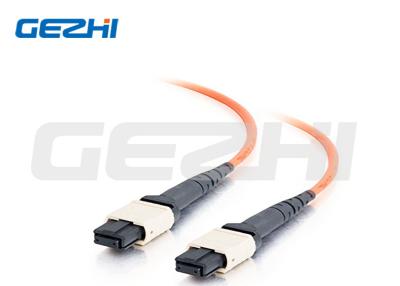 China LSZH Fiber Optic Patch Cord 24F MPO Vrouwelijke naar MPO Vrouwelijke 3,0 mm Trunk Cable Te koop