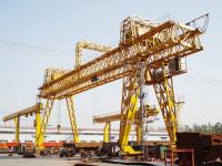 China 50T Truss Gantry Construction Crane In Storage Yard for sale