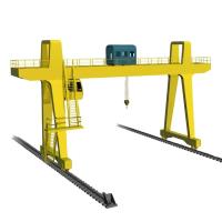 China Powerful Electric Double Girder Gantry Crane With Polyurethane Buffer for sale