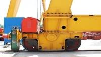 China Powerful Electric Double Girder Gantry Crane With Polyurethane Buffer for sale