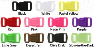 China Curved Side Release Plastic Buckle for sale