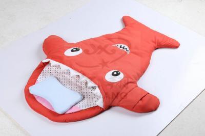 China Baby Coral Shark Sleeping Bag Baby sleeping cloth for sale