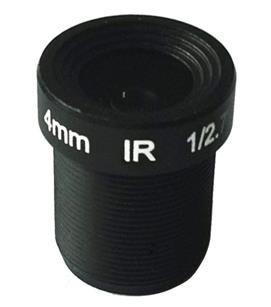China 3.0MP 4mm 106.6 Degree CCTV Lens, M12 F2.6 1/2.7" IR MTV Lens for sale