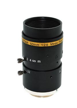 China Machine Vision Lens 1/1.8" F2.6-16C 50mm 3 Megapixel C Mount Manual Iris Lens for Industrial camera Security for sale
