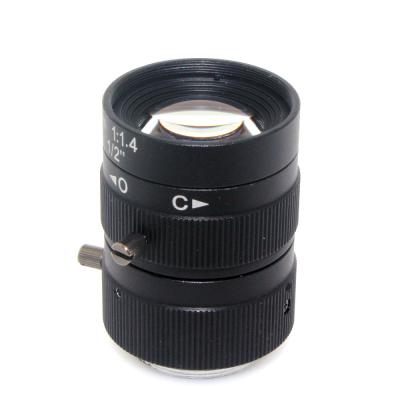 China 6mm lens 1/2" 3 Megapixel Lens Manual Fixed Lens C Mount Industrial lens For cctv camera box for sale