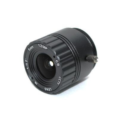 China Fixed Iris CS Mount Lens 5mm 1/1.7" 4K IR Correction F2.0 Megapixels 12MP 87 Degrees for sale