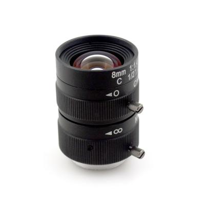 China 3.0 Megapixel Machine Vision Lens 1/2" Manual Fixed 8mm Focal Length High Resolution for sale