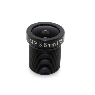 China HD 1/2.5" 3mp M12 CCTV Lens 3.6mm 128 Degrees Wide Angle For Security IP Camera for sale