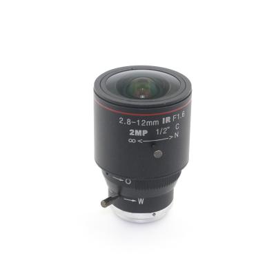 China 2.0 Mega Pixel Varifocal C Mount Lens 2.8-12mm 1/2" Manual Iris For IP Camera for sale