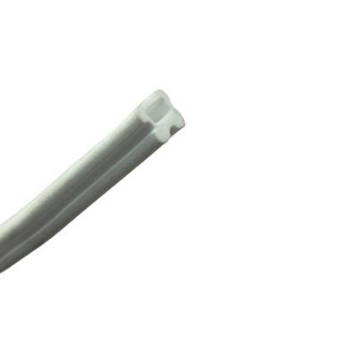 Cina Superficie liscia Spugna di gomma di silicone tampone tampone tampone di estrusione di profilo striscia di sigillo in vendita
