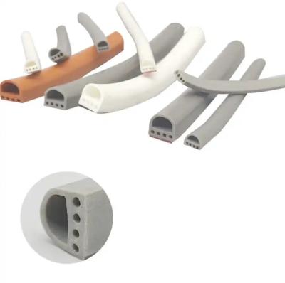 Cina 60 Shore A Durezza Strisce di silicone a quattro fori a forma di D per da materie prime leader in vendita