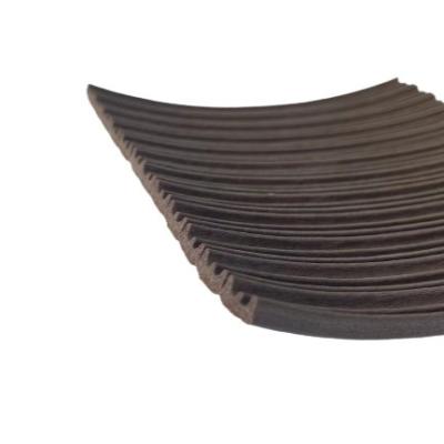 Китай EPDM резиновый уплотнитель с пенообразной полосой формы D для звукоизоляции и водостойкости 19*23 мм продается