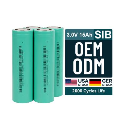 China New Arrival 3V 15Ah 40140 Sodium Ion Battery OEM&ODM Battery Pack Electric Car Scooter Bike Boat Forklift Na Ion Battery Cell for sale