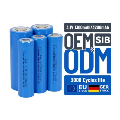 China Exliporc OEM ODM Natrium-ionen-batterie 3.1V 1300mah 3200mah Sodium Battery High Rate Na Battery for Electric Scooter for sale