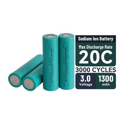 China New Arrival 3.0V Sodium Ion Battery with 1300mAh/2600mAh Capacity and 3000 Cycles for Electric Vehicles for sale