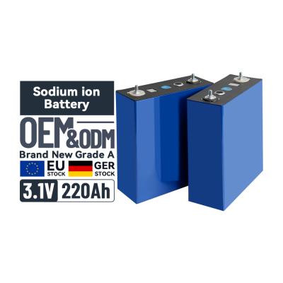 China Best Selling 3V 220Ah Natrium Ion Prismatic Cells 3.1V Energy Storage Sodium-Ion Batteries Top Selling Product Category for sale