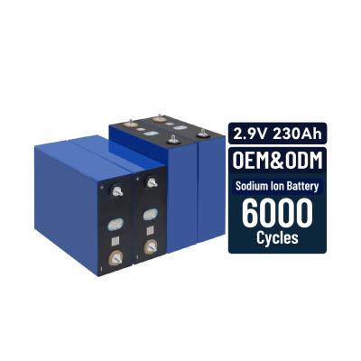 China Advanced 230Ah Grand Prismatic Sodium Ion Cell 2.9V Energy Storage 200Ah Hybrid Battery Cutting-edge Sodium-Ion Batteries for sale