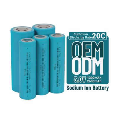 China Exliporc Sodium Ion Battery Cell 1300mah/2600mah Na Ion Battery with High Rate 20C Discharge and Cycle Life ≥3000 times for sale