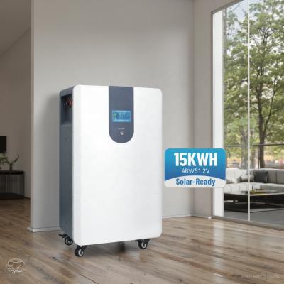 China EXLIPORC New Energy Split 8000 Cycles Lifepo4 15kWh 51.2V 300Ah Floor Mounted Solar Home Energy Storage System for sale