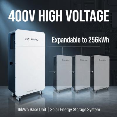 China 400V High Voltage Energy Storage System with LiFePO4 Battery Expandable to 256kWh Solar Battery for sale